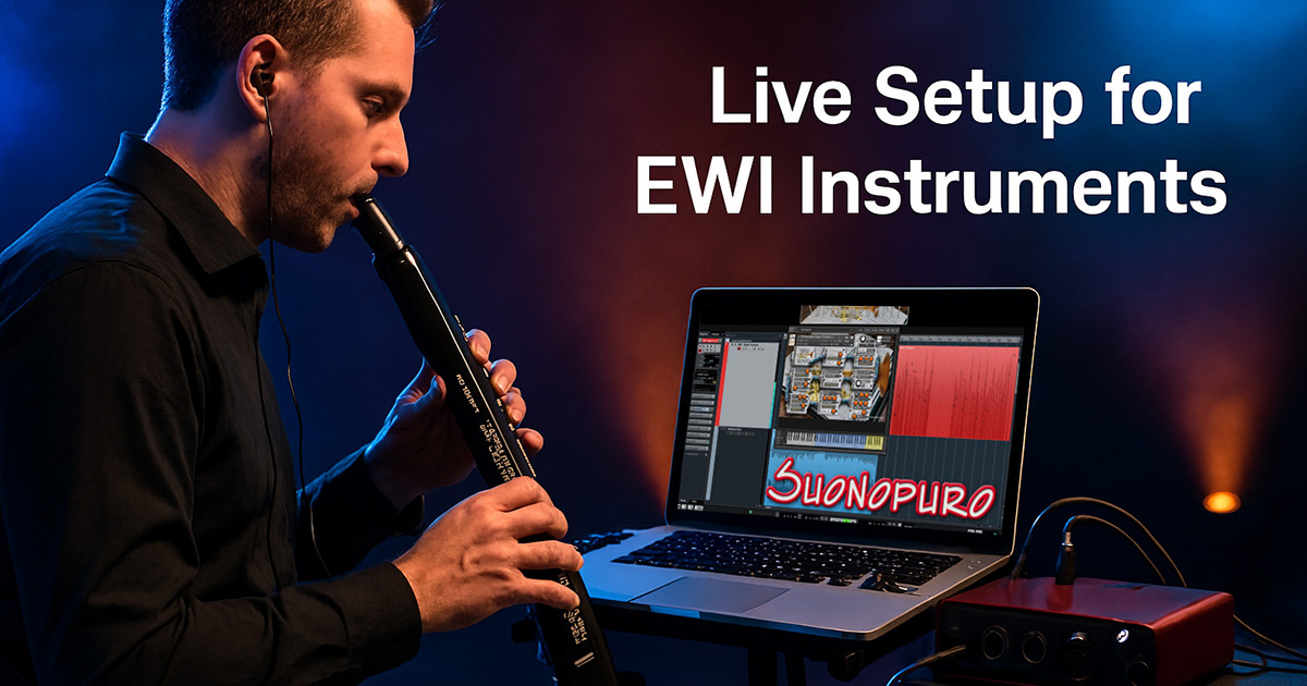Live Setup for Electronic Wind Instruments (EWI)